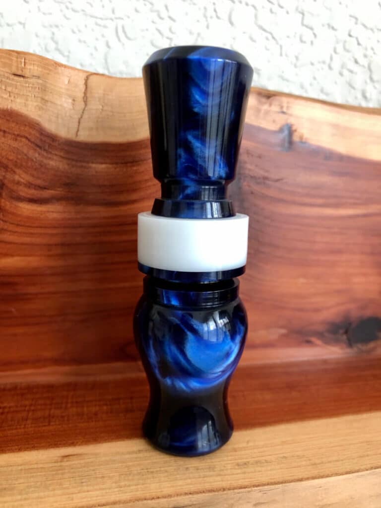 Blue Pearl - Short Pearl Cast Acrylic Rod - Deadshot Polymers
